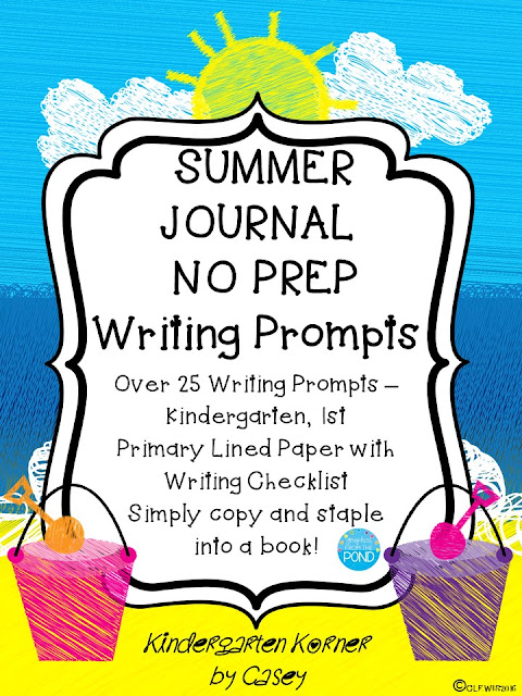 The Print and Go NO PREP Summer Journal - Kindergarten Korner - A ...