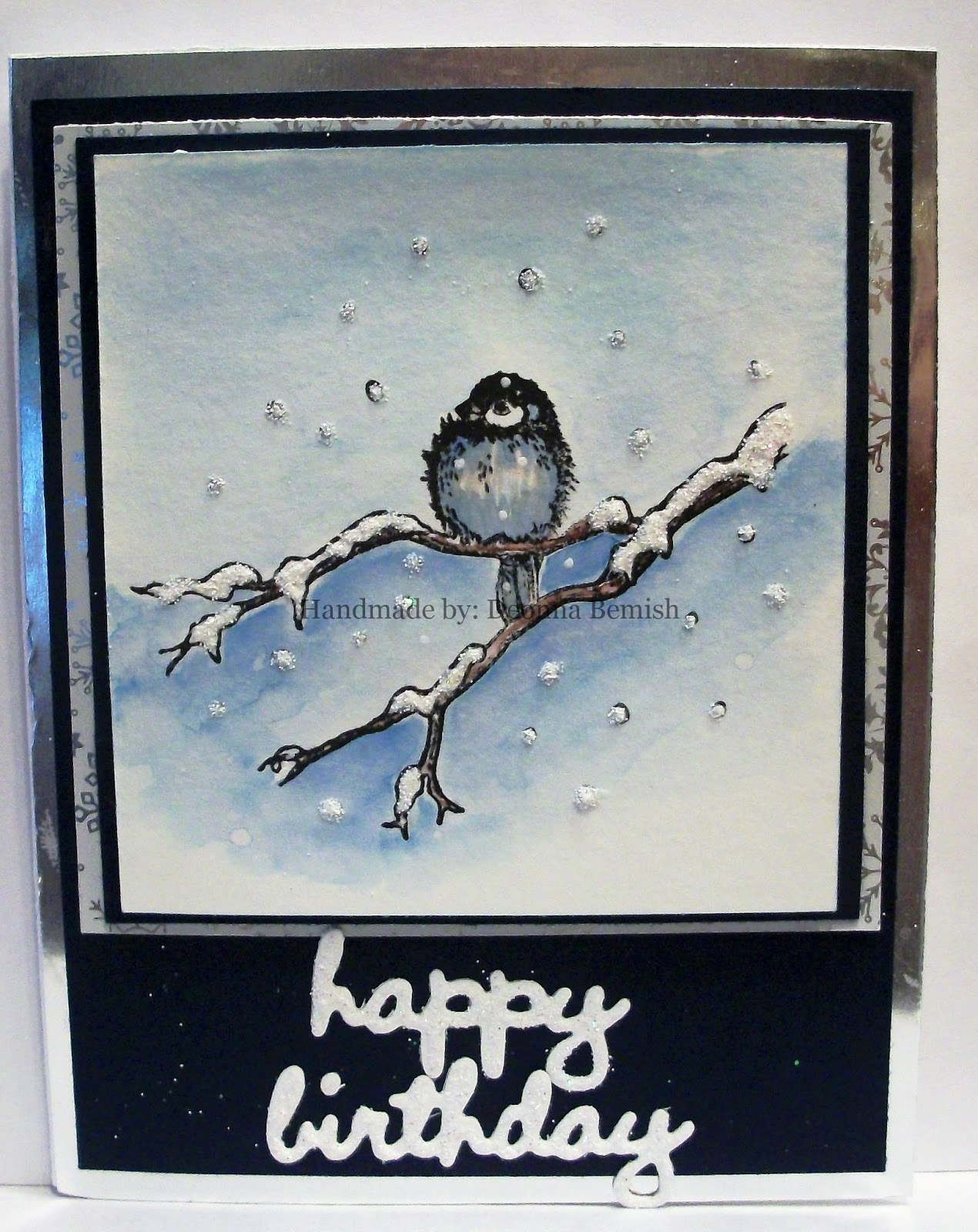For the Love of Cardmaking: A Winter Birthday card!