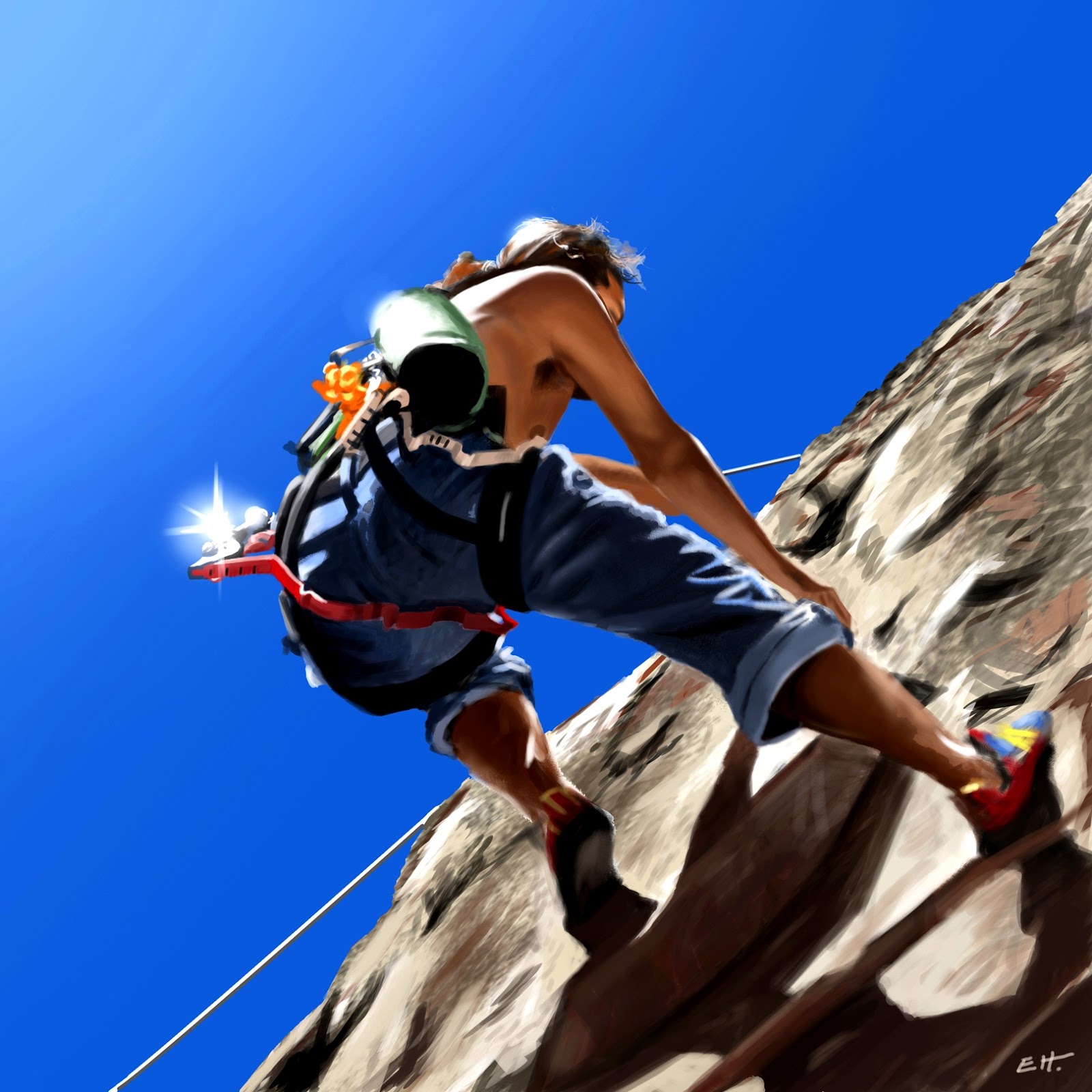Edmund Hernandez Art: Climber
