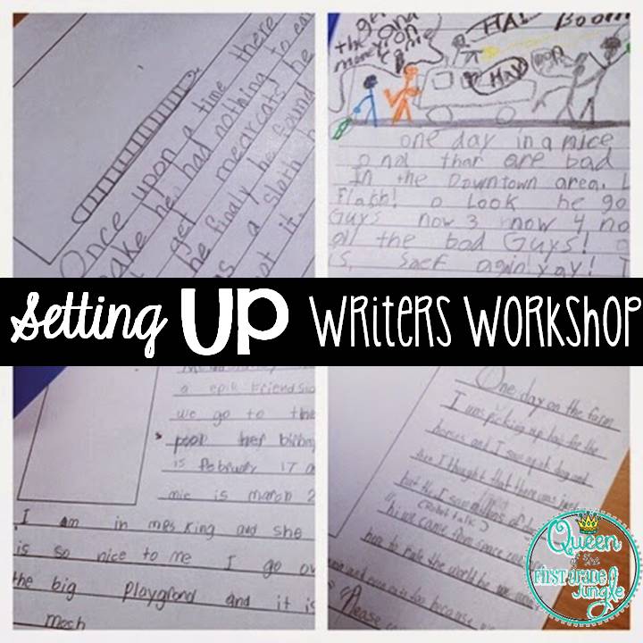 Setting up Writer's Workshop - Queen of the First Grade Jungle