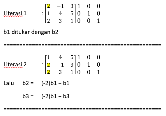 Kepo Experience: Invers Matriks Metode Operasi Baris Elementer