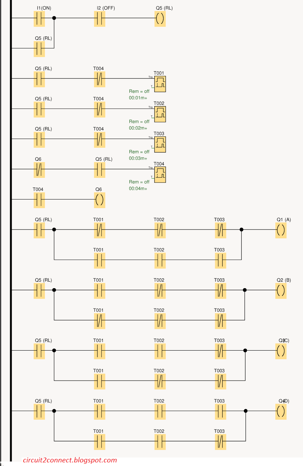 PLC Programming for Stepper Motor - Circuit 2 Connect