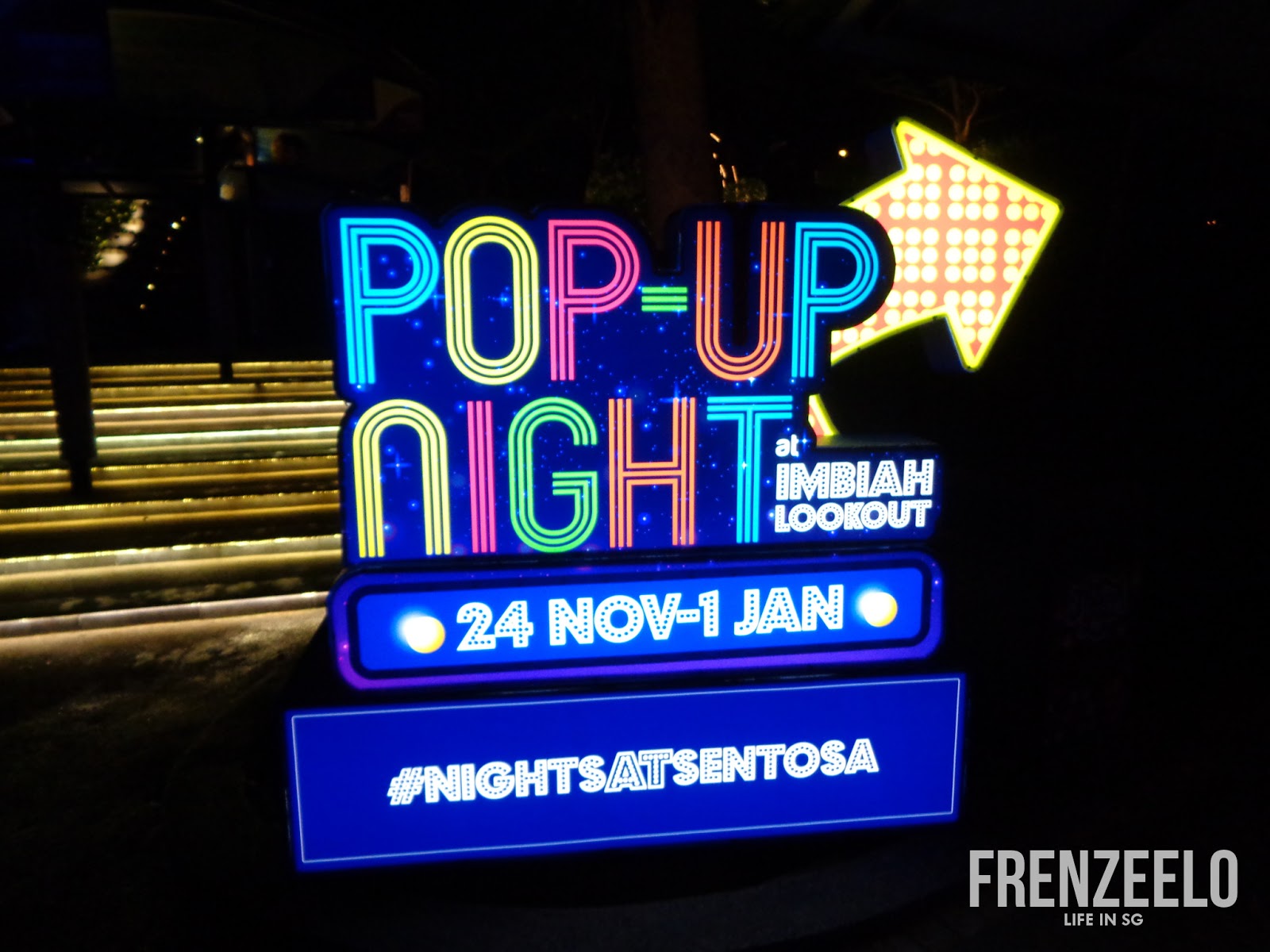 Frenzeelo: All About Neon & UV Lights at the Sentosa Pop Up Nights 2017