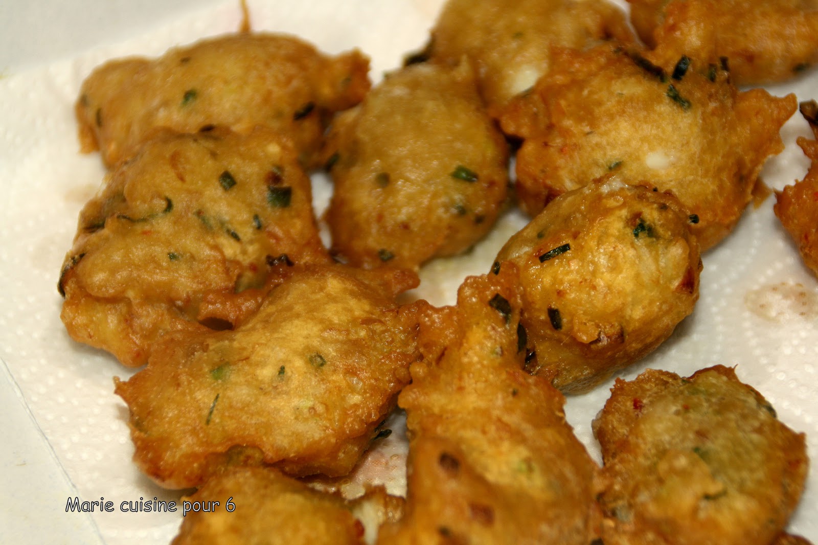 Marie cuisine pour 6: LES ACCRAS DE MORUE OU LA FOIS OÙ JE TE RACONTE ...