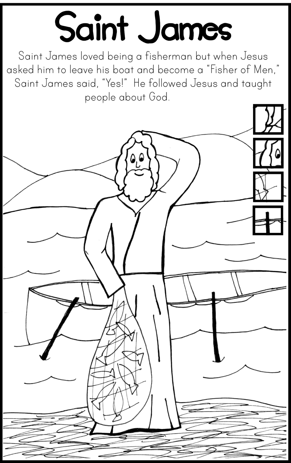 Saint James Coloring Page Coloring Pages