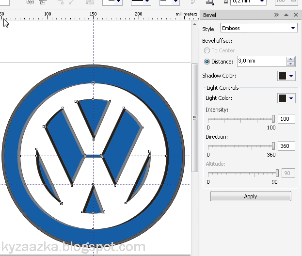 Cara Membuat Logo Mobil Volkswagen (VW) Dengan Corel Draw X4 | Jasa ...