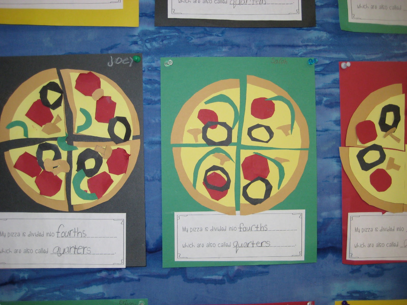 Finally in First: FREE Pizza Fractions Craft