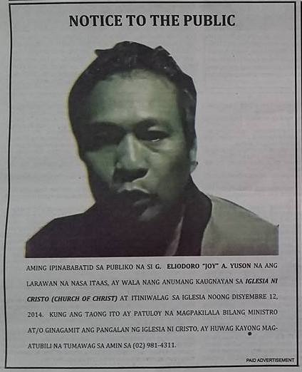 Pinoy Revolution: WANTED ng Sanggunian - Dating Iglesia Ni Cristo ...