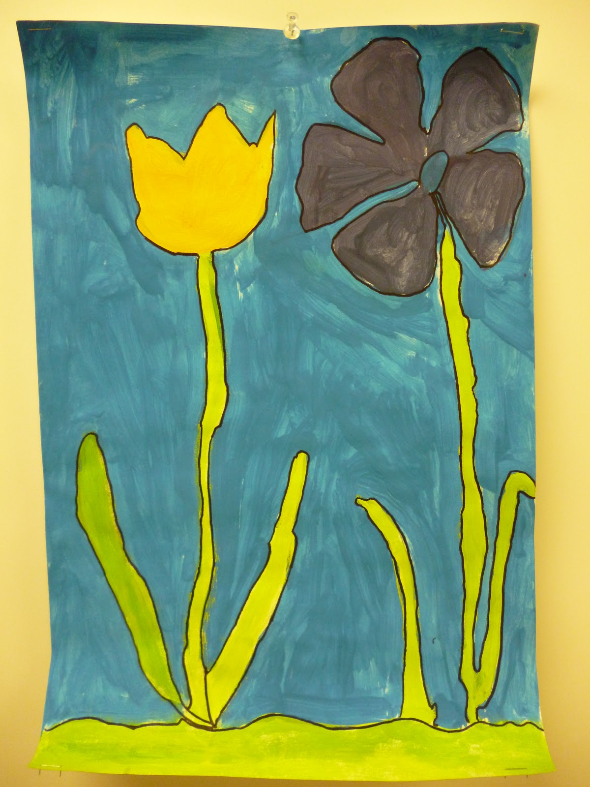 Primary to Secondary Color Mixing Flowers...