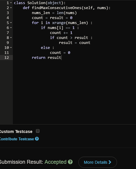 [LeetCode] 485. Max Consecutive Ones