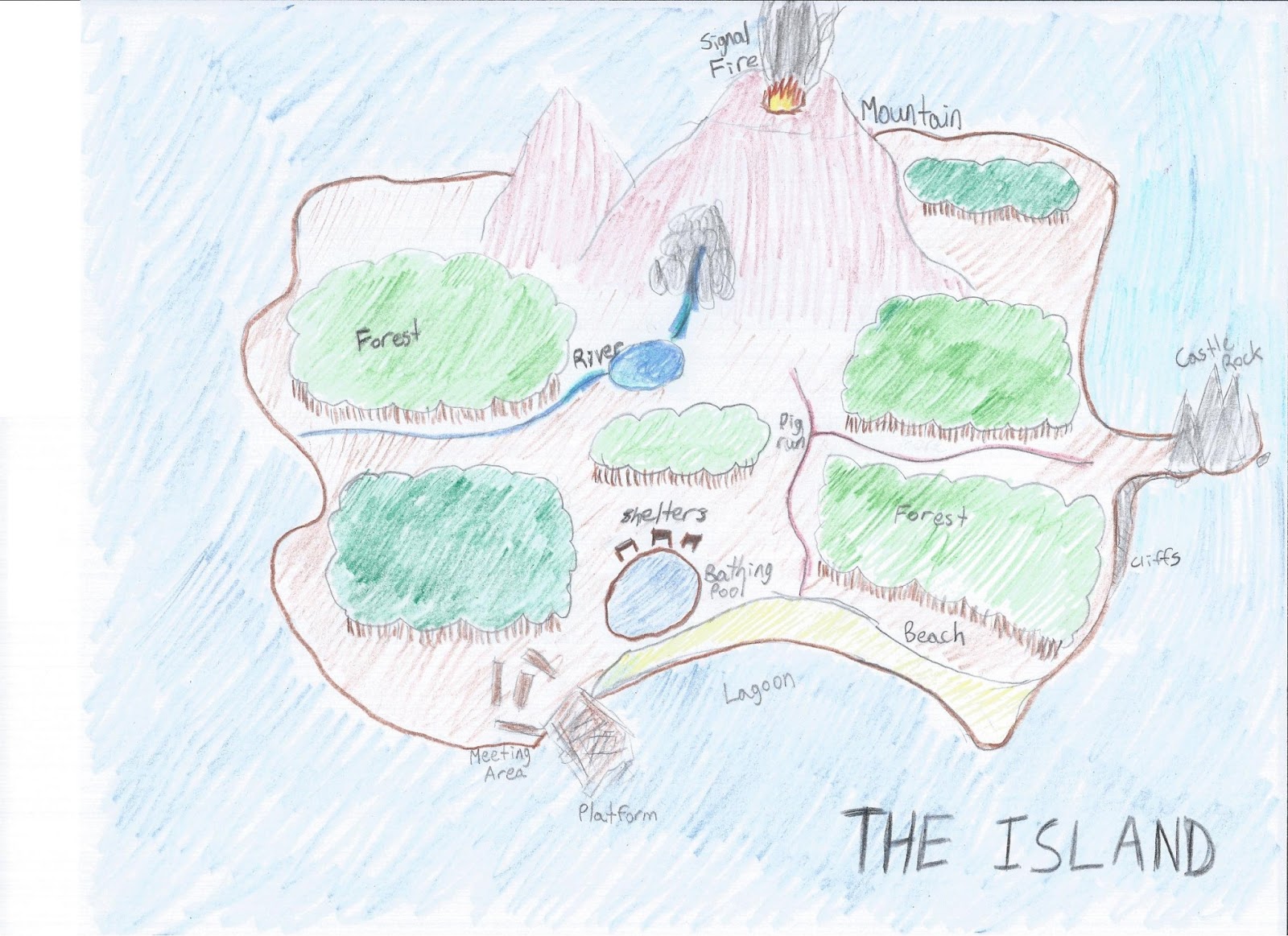 Map Of Lord Of The Flies at Lucinda Wise blog