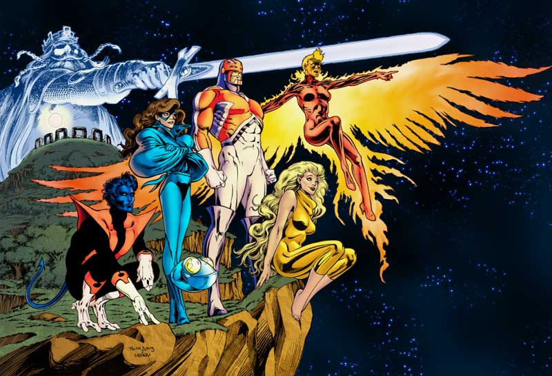 The Dork Review: Alan Davis's Excalibur Promo-Posters