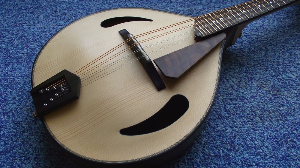 A Luthier's Blog: Walnut Archtop Mandolin; in the white