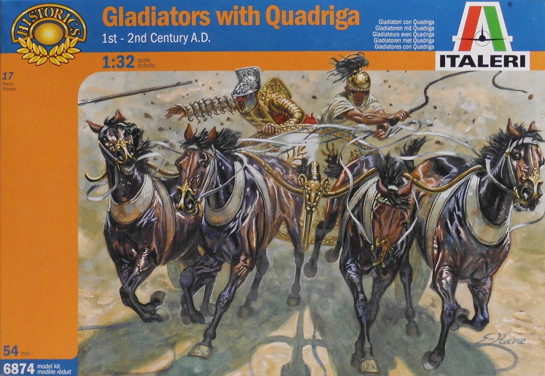 Bunte Schachteln - Box Art & Great Models: Gladiators with Quadriga