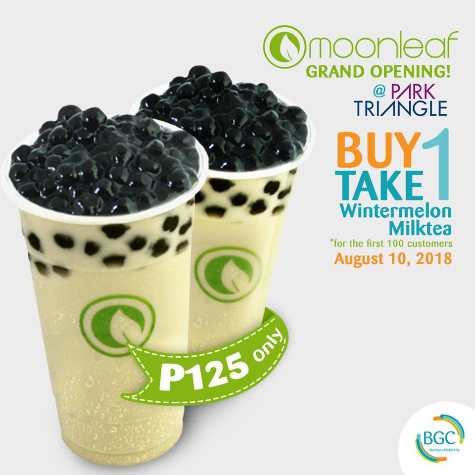 Manila Shopper: Moonleaf Park Triangle BGC Grand Opening Promo: August ...