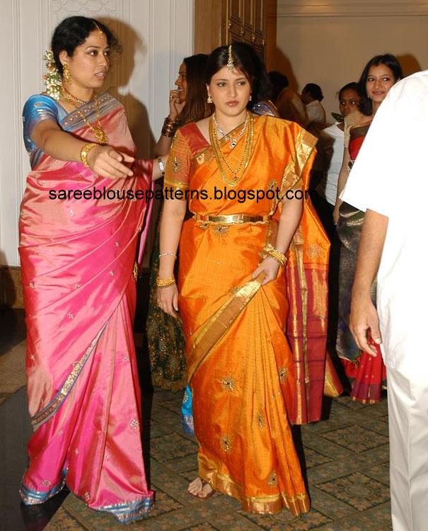 Traditional Silk Sarees - Saree Blouse Patterns