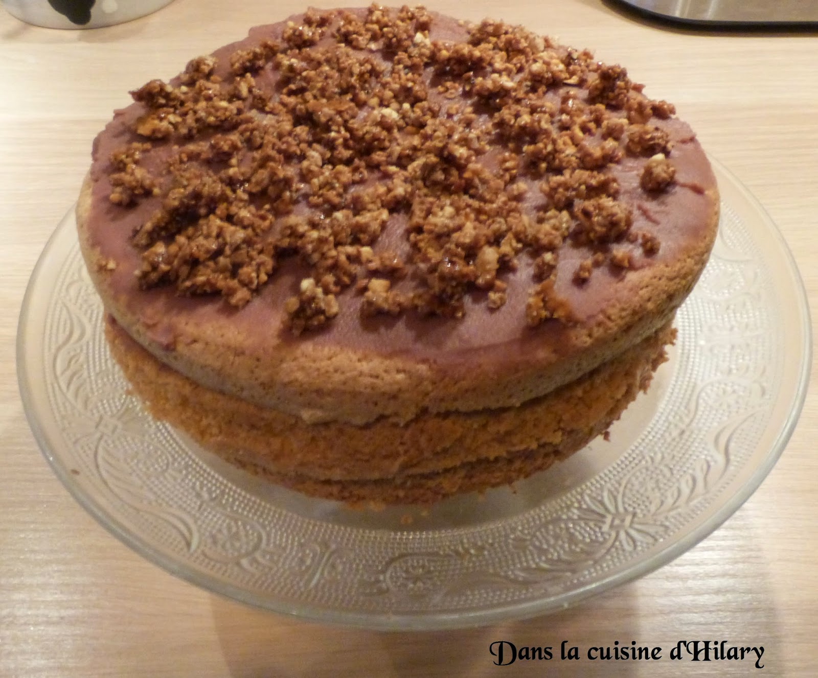 Dans la cuisine d'Hilary: Layer cake au praliné / Praline layer cake