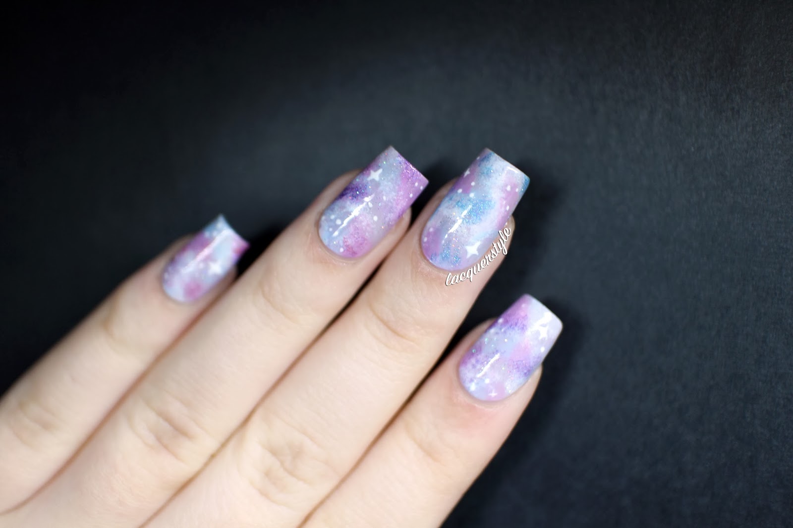 Pastel Galaxy Nails Tutorial