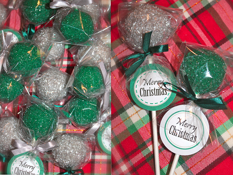 Her.BOLD.Events: {Holiday Party Favors} Christmas Cheer Cake Pop's