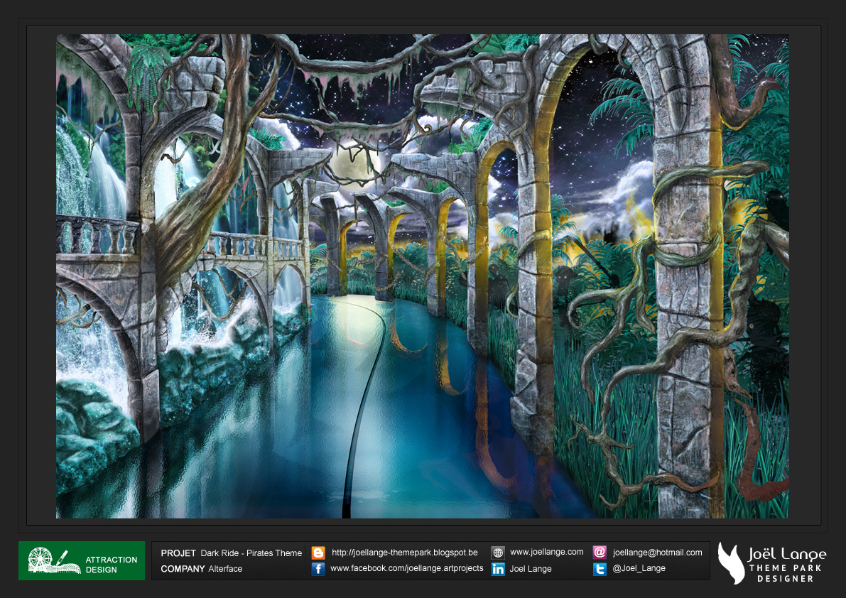 Interactive Dark Ride Design - Pirates Plunder - Concept art