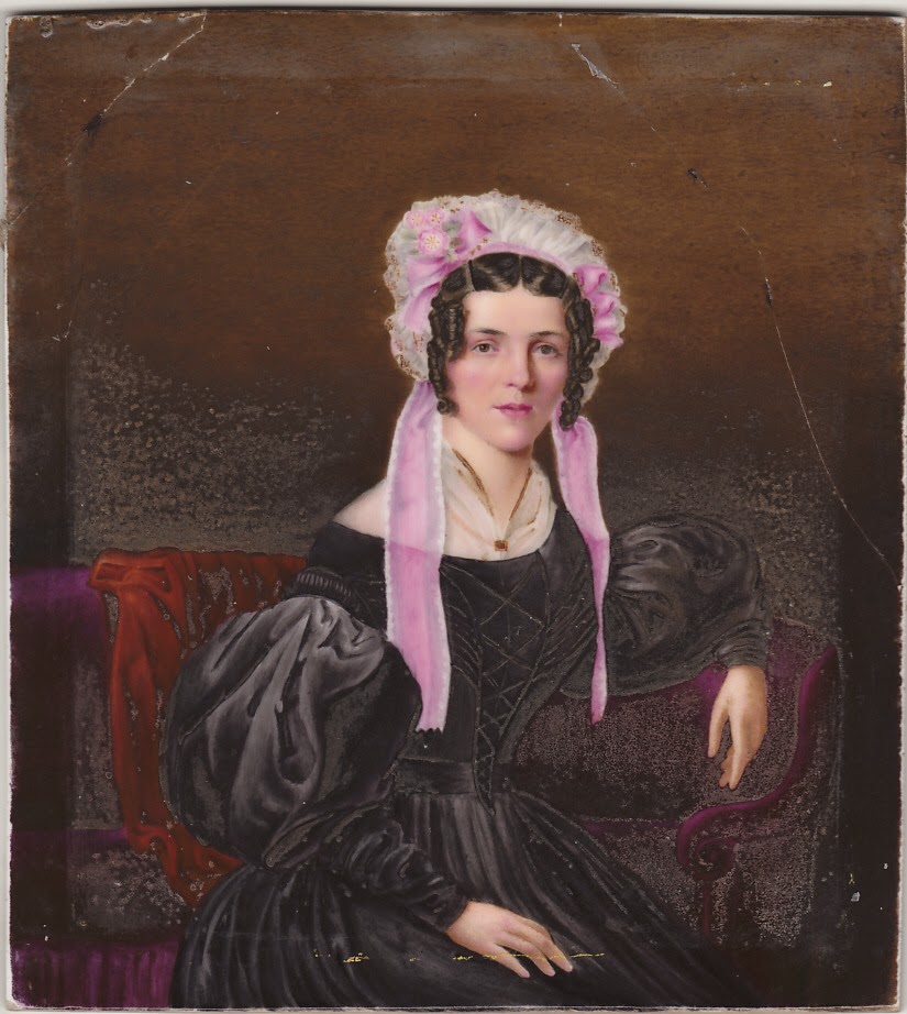 1 British Miniature Portraits: Kean, Michael - portrait of Mrs Samuel Keys