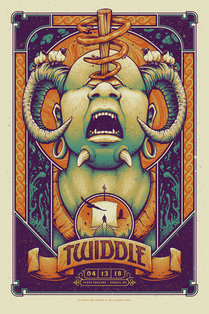 INSIDE THE ROCK POSTER FRAME BLOG: Half Hazard Press Twiddle Posters ...