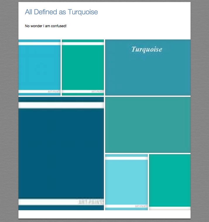 Wydeven Designs: Turquoise or Aqua - Is There a Difference?