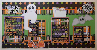 BLJ Graves Studio: Trick or Treat Halloween Scrapbook Pages