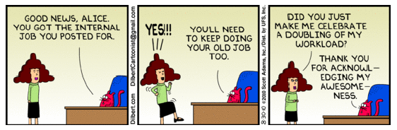 Learning with Dilbert.