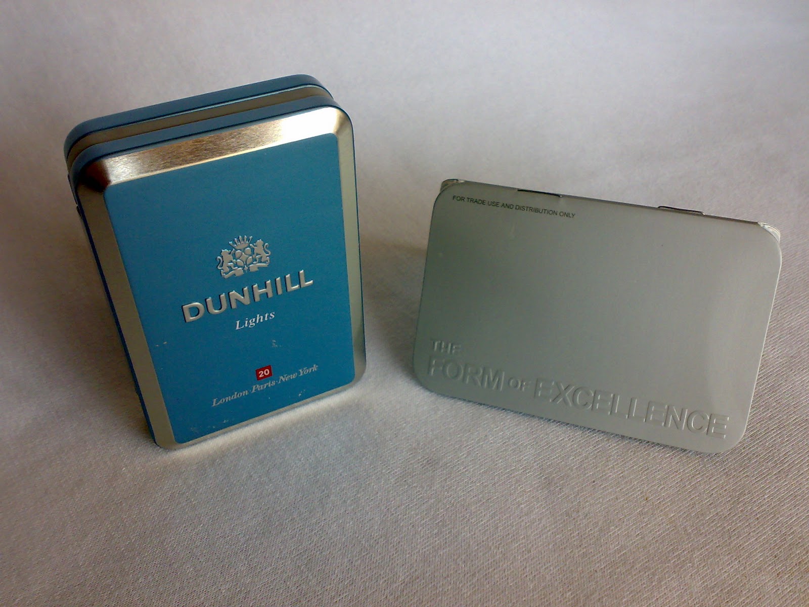 Cigarette Memoirs: Dunhill Lights in Blue
