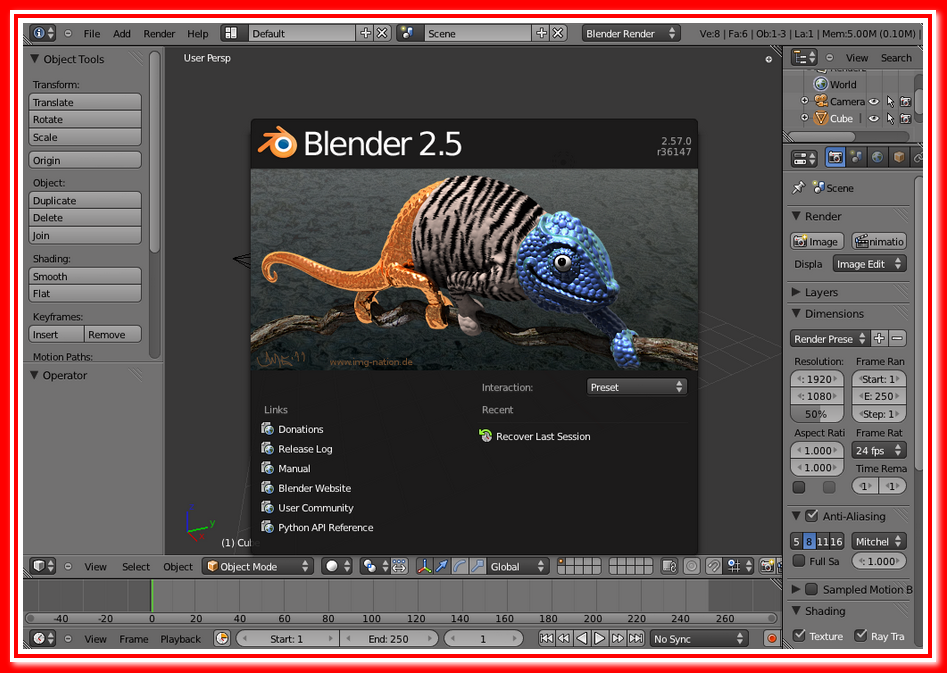 CURSO BLENDER 3D: Blender 3d - Interface