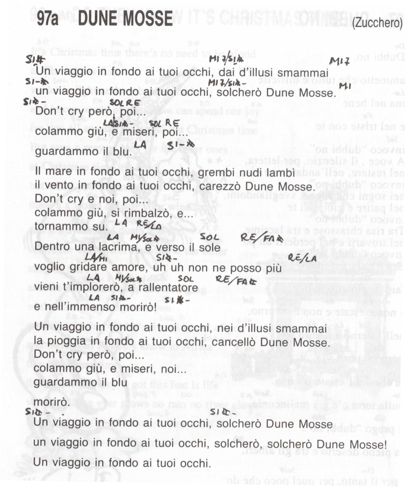 BODI SONČEK: 13 DUNE MOSSE (Zucchero)