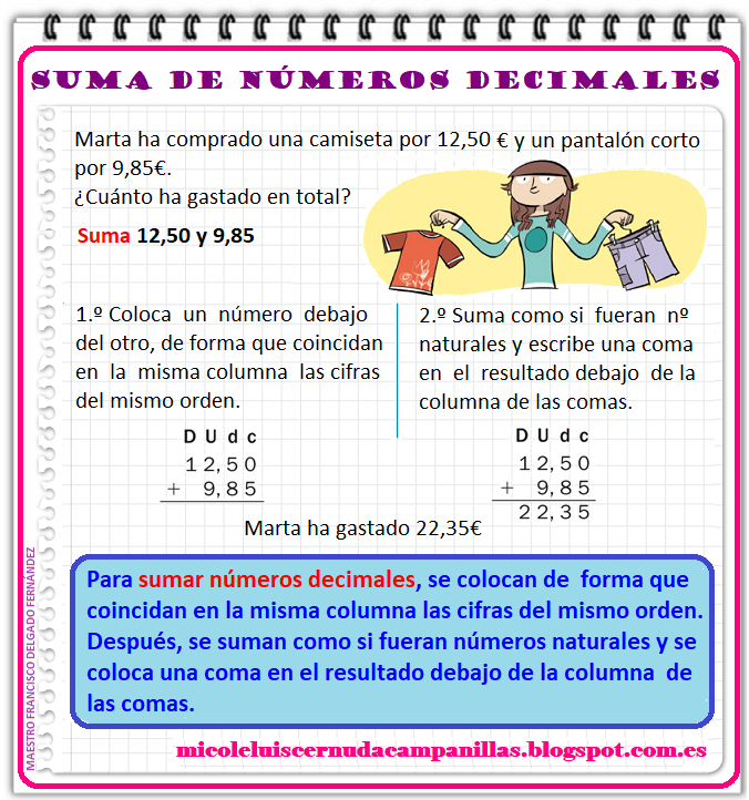 Mi cole Luis Cernuda, Campanillas.: T.7 - 4º "SUMA Y RESTA DE NÚMEROS ...