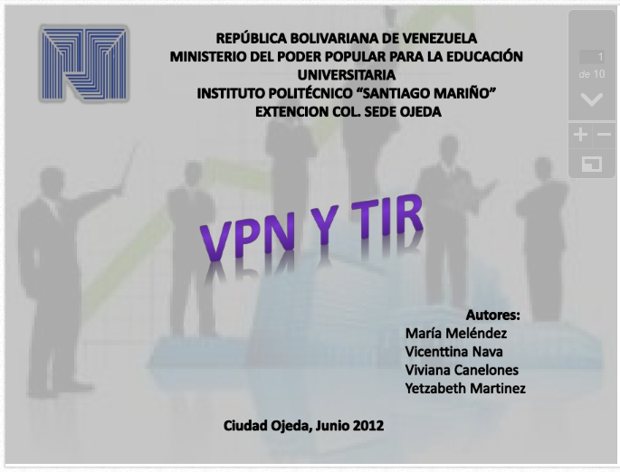Profesor Carlos Gabriel Martínez: VPN y TIR - FORMULACION Y EVALUACION ...