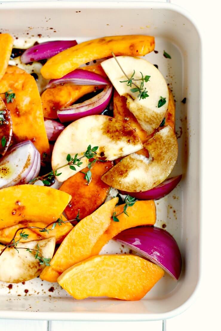 Sticky Quorn Sausage and Butternut Squash Tray Bake - A Cornish Food ...