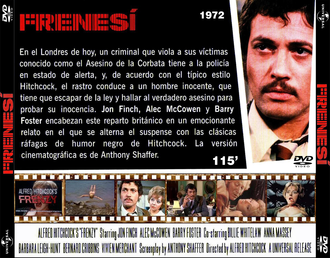 Caratulas de películas DVD para cajas CD: Frenesí - [1972]