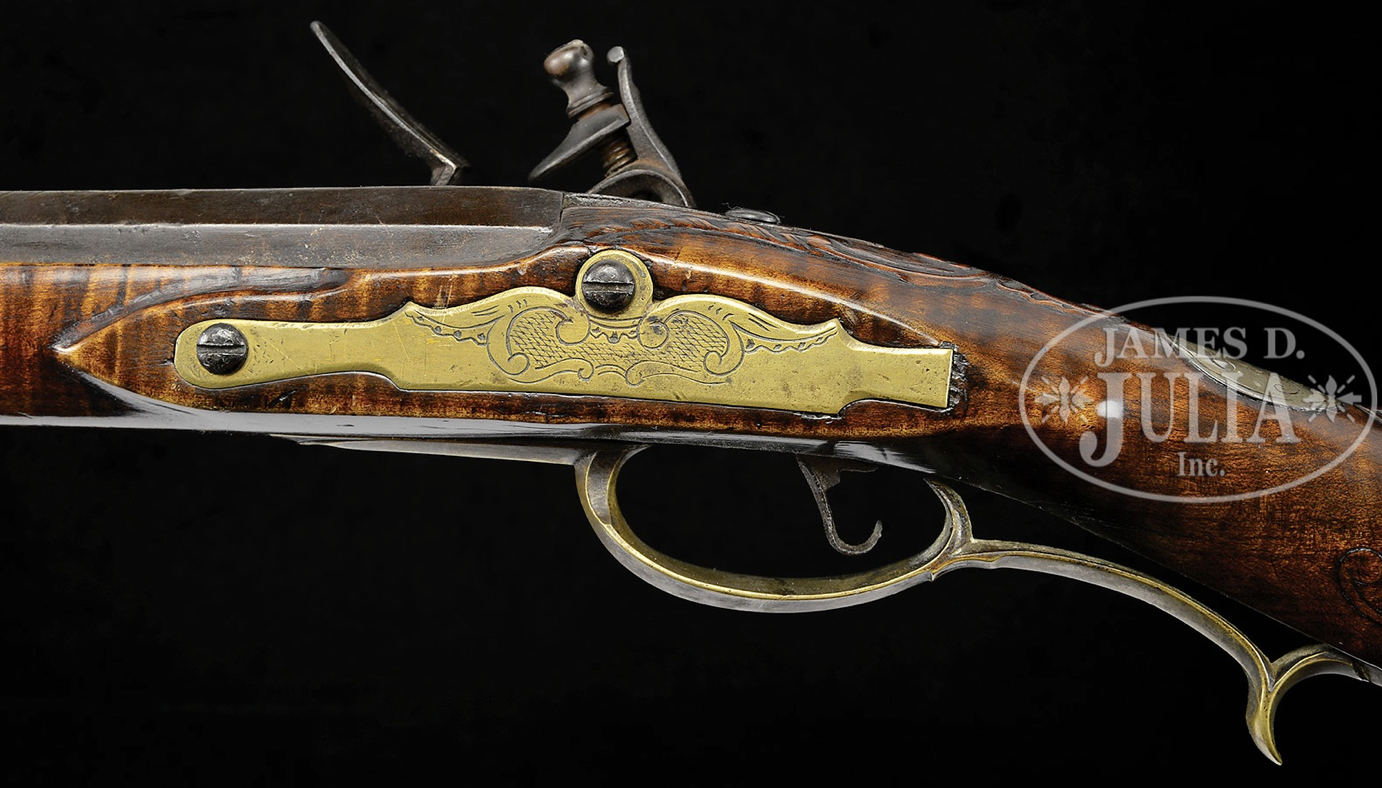 Contemporary Makers: Relief Carved Golden Age Flintlock Rifle by Adams ...