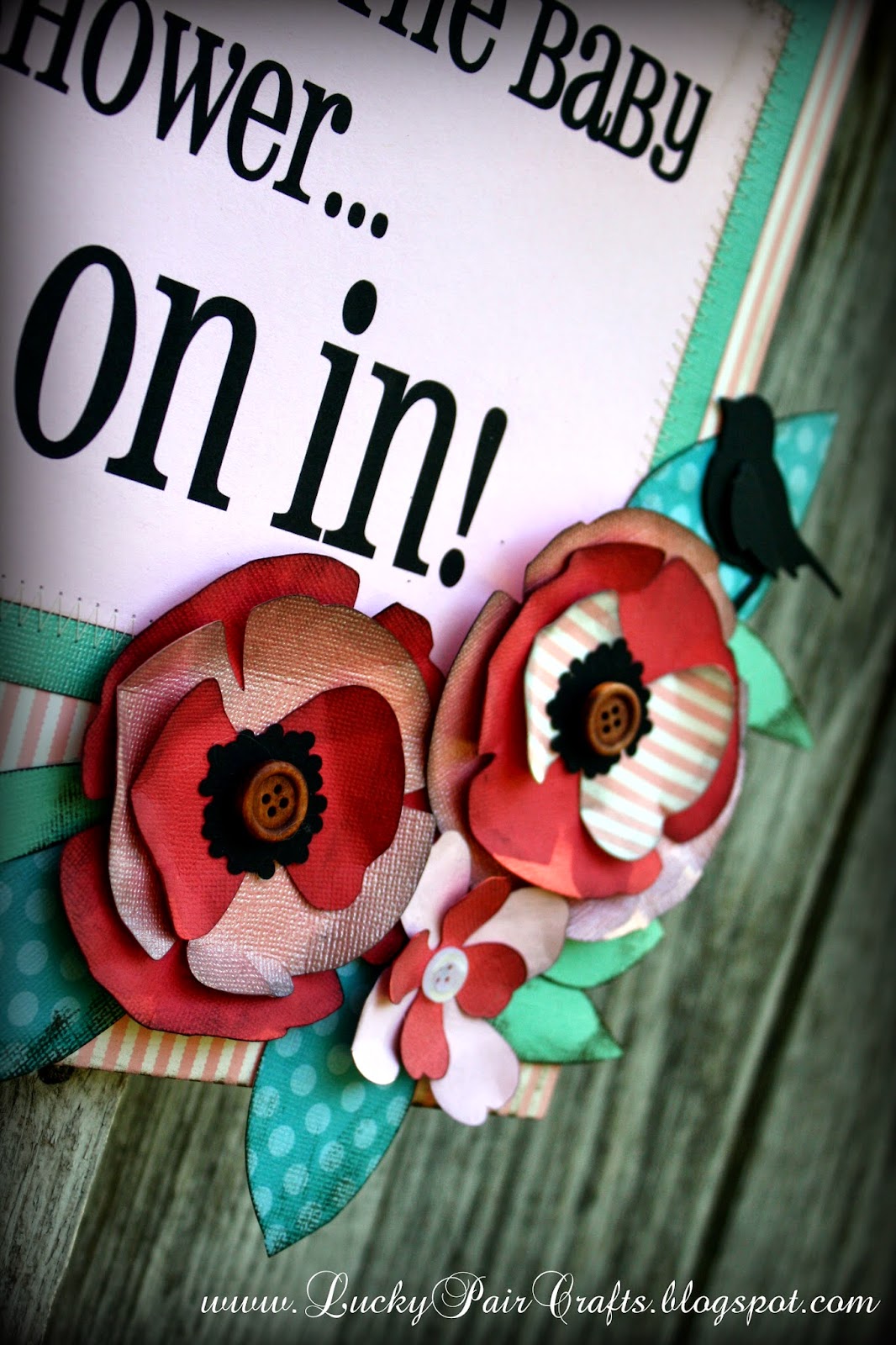 Lucky Pair Crafts: Ready to Pop, a Poppy themed Baby Shower