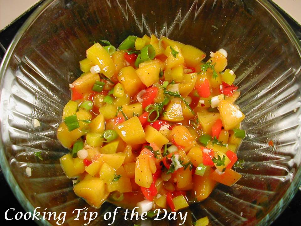 Cooking Tip of the Day: Recipe: Peach Salsa without Cilantro
