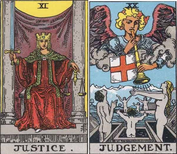 [So Sánh Hai Lá Bài ] Justice Và Judgement trong bộ Rider-Waite ...
