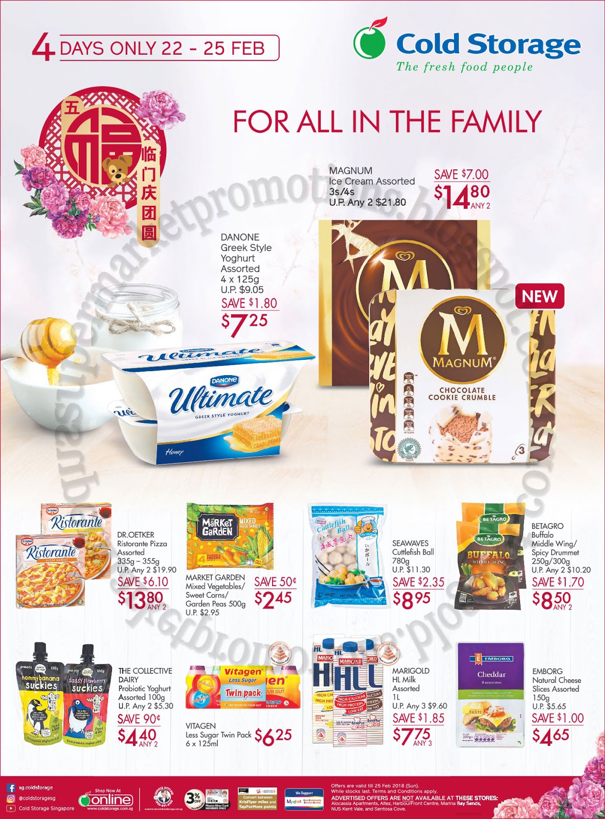 Cold Storage 4 Days Deals 22 - 25 February 2018 ~ Supermarket Promotions