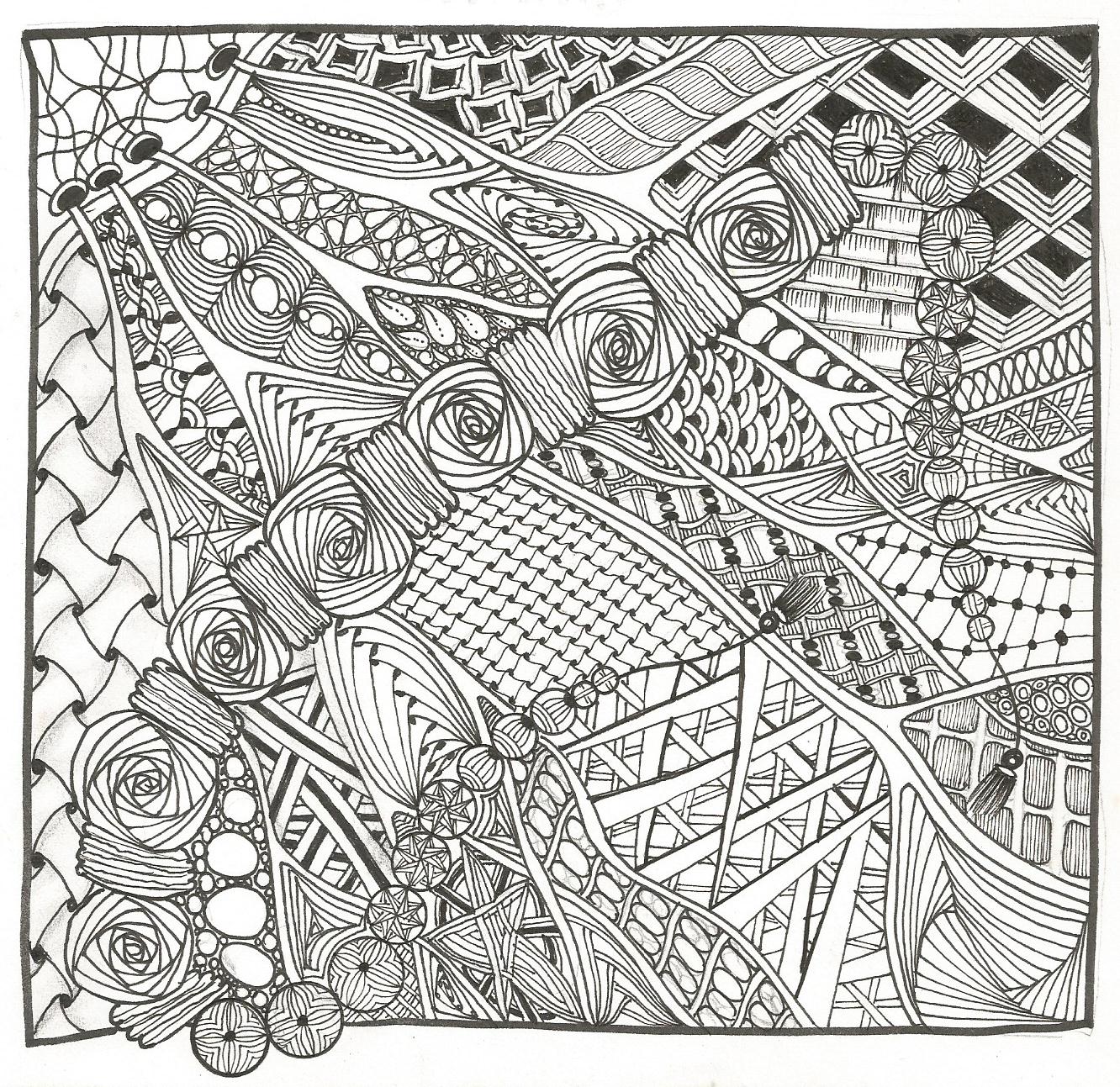 Journey Through Zentangle Art: New Tangle