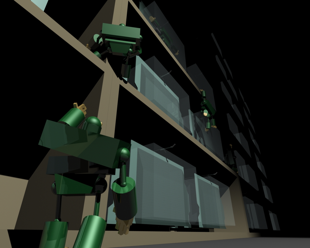 Walter Williams Wa-mations: Escaping Robot Model Renders