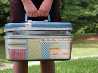 Everybody's Buying Vintage.: diy: decoupage train cases.