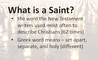 Pastor Chris' Blog: What is a Saint?