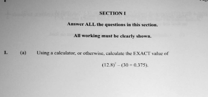 CSEC CXC Exam Past Papers: CSEC Mathematics Jan 2015