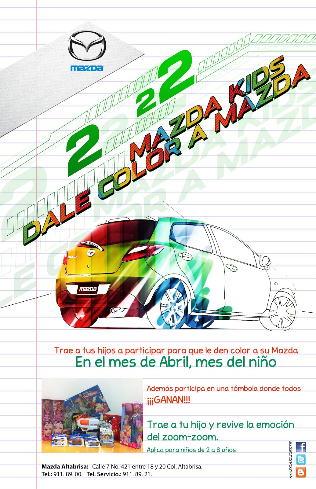 Zoom Zoom: Mazda Kids: Dale color Mazda