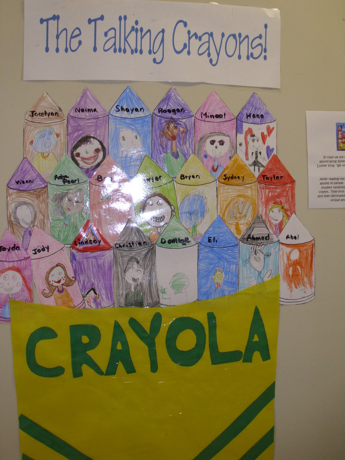 Mrs. Sawyer's Kindergarten Blog: Martin Luther King-The Talking Crayons