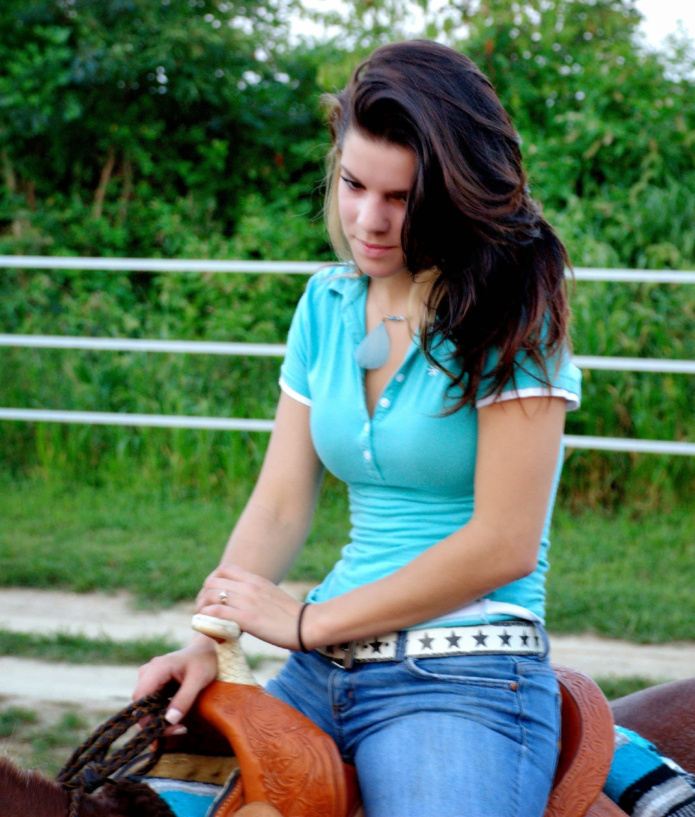 RubRide: girl horse ride