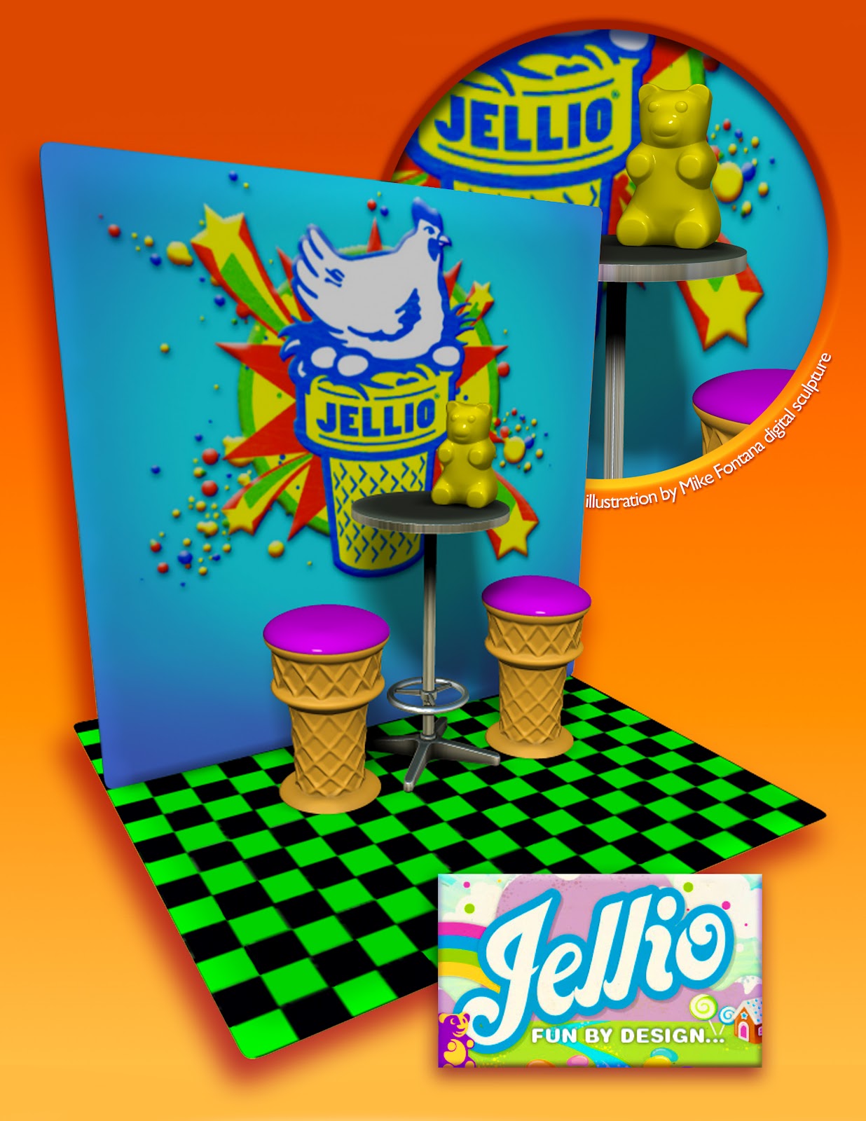 Ice Cream Cone Bar Stool